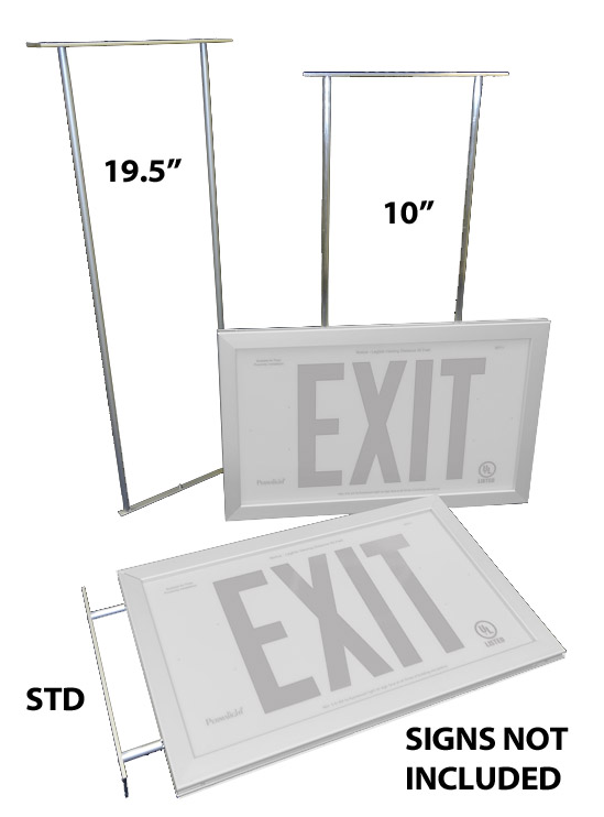 Bracket For Ceiling Mount Exit Sign UL 924 Electrical Exit Door Signs
