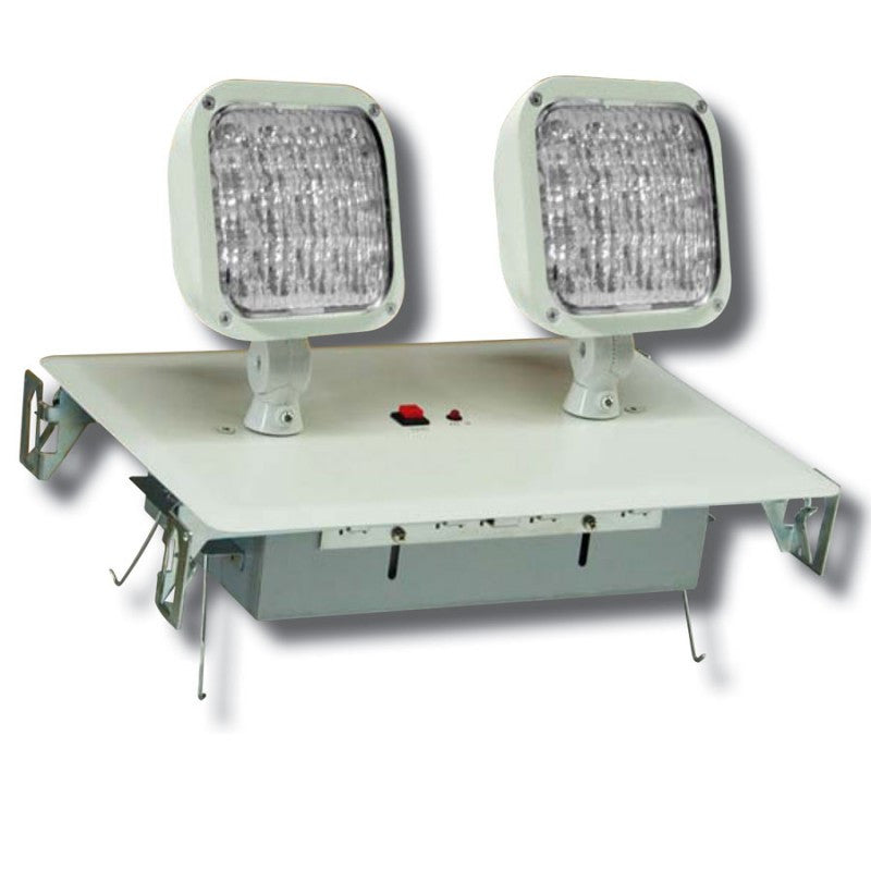 Recessed LED Emergency Unit, White/Black Housing – unlimitedlights.com